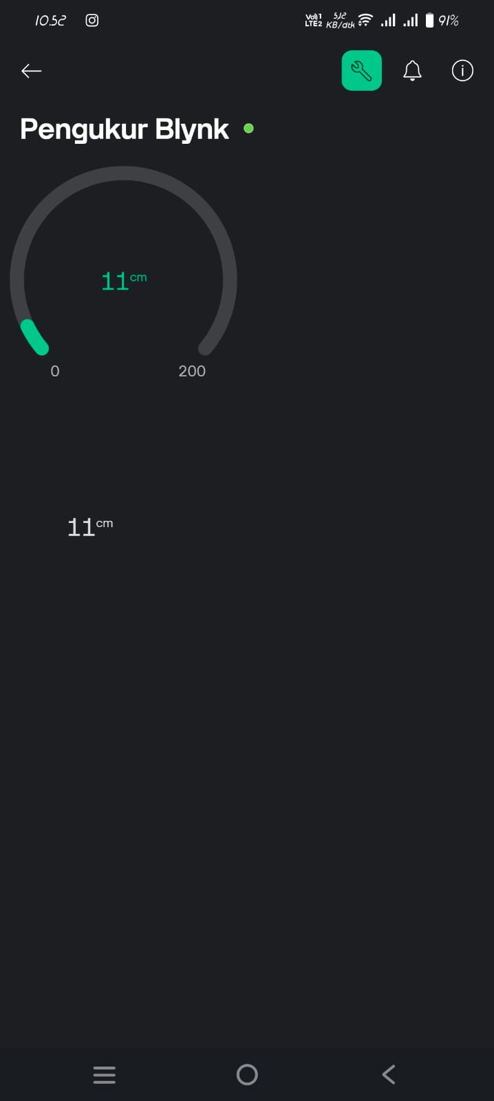 Monitoring Jarak Dengan Esp32 Dan Sensor Ultrasonik Serta Aplikasi