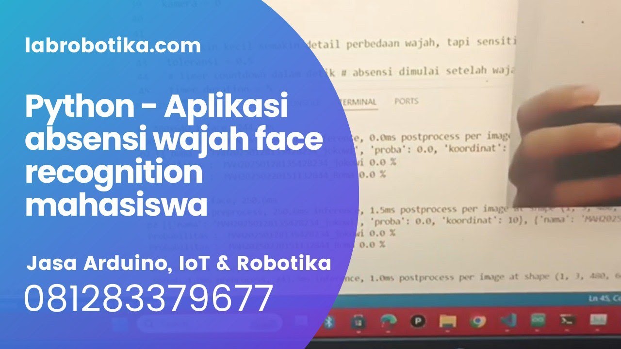 Python Aplikasi absensi wajah face recognition mahasiswa - Labrobotika